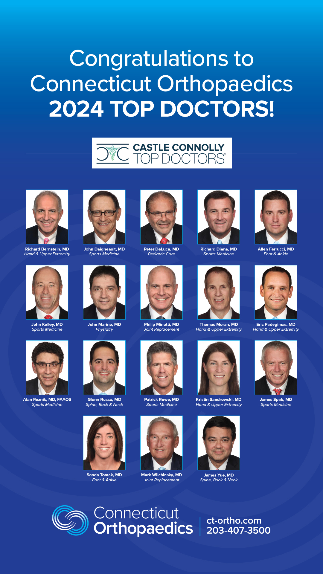 Connecticut Orthopaedics is proud to have 18 of our Docs named to the ...